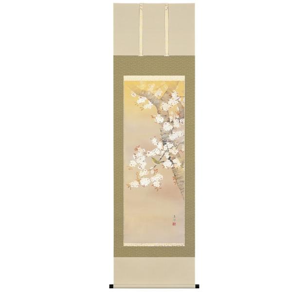 桜に小禽作家：河村東陽【特殊工芸作品】特殊工芸作品とは、掛け軸専門作家が、情熱を込めて描き上げた作品を、最新デジタル技術を駆使し、より美しく仕上げた作品です。春の訪れとともに一斉に咲き誇る日本人にはなじみ深い日本の国花「桜」。華やかに咲かせ...