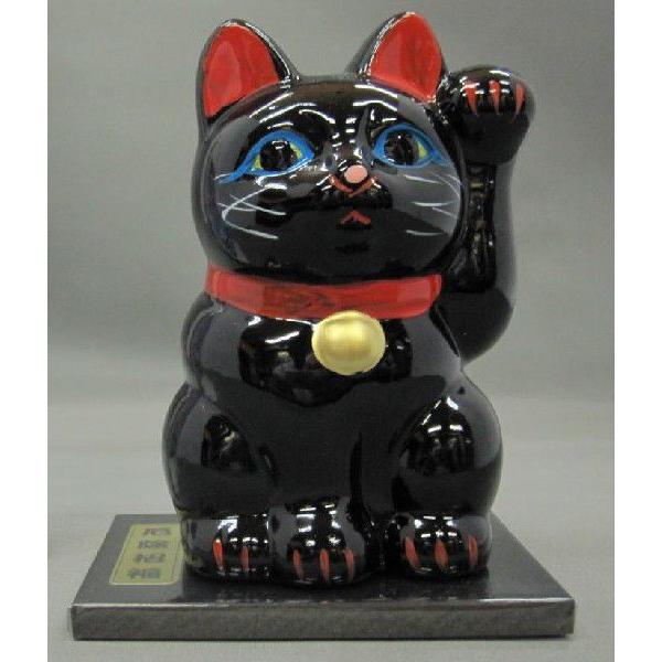 3号招き福猫黒 黒板付（常滑の招き猫）右手、左手をお選びください。材質：焼き物サイズ：高さ10（約cm）元祖福をまねく招き猫　招き福猫黒黒の招き猫は厄除招福古来より縁起物とされている招き猫。アメリカでも「ラッキーキャット」の愛称で幸運を招く...