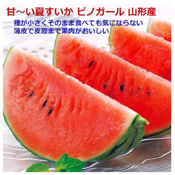 真っ赤に熟れたみずみずしいシャキッとした歯触りと甘い甘い果汁。これが「夏スイカ生産日本一・ブランドすいか『尾花沢すいか』」。産地は周りを山々に囲まれた盆地に位置し、日中は暑く夜は涼しいその寒暖差がもたらすスイカの極上の旨味を育んでいます。こ...