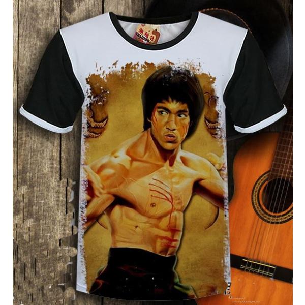 ※半額処分ブルース・リーの絵柄が、Tシャツ表全面に描かれている、画期的なTシャツ！！非常に解像度の高い画像で製作されているため、とても質の高いTシャツに仕上がっています。薄手で通気性のある素材なので、汗の乾きにも優れていて、真夏でも涼しく着...