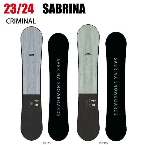 [商品名] 2023/2024 SABRINA CRIMINAL[サイズ] 139/142/144/146[カテゴリ] フリースタイル/グラトリ/ラントリ/パークスムースなライデイングと安定しつつもアクティブなライデイングを追求したエントリ...