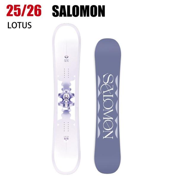 [商品名] 2025/2026 SALOMON LOTUS[サイズ] 135/138/142/146/151/155[カテゴリ] オールラウンド/フリースタイル/カービング/フリーライドL o t u s は柔らかいフレックスと安心して上達...
