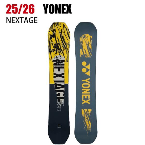 [商品名] 2025/2026 YONEX NEXTAGE[サイズ] 143/147/150/153/156[カテゴリ] オールラウンド/フリースタイル/カービング/パーク柔軟性と高バランスのオールラウンド”ファン”ボード扱いやすいフレック...