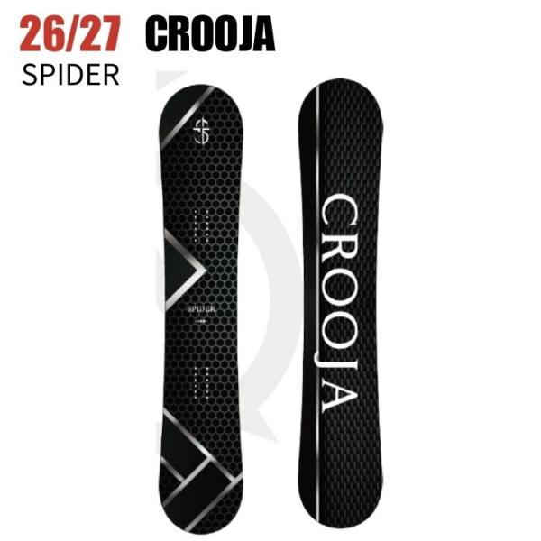 【発売日：2026年12月01日】[商品名] 2026/2027 CROOJA SPIDER[サイズ] 148/150/152/154[カテゴリ] フリースタイル/グラトリ/ラントリ/パーク新形状、ハイブリッドW キャンバーを搭載した新モデ...