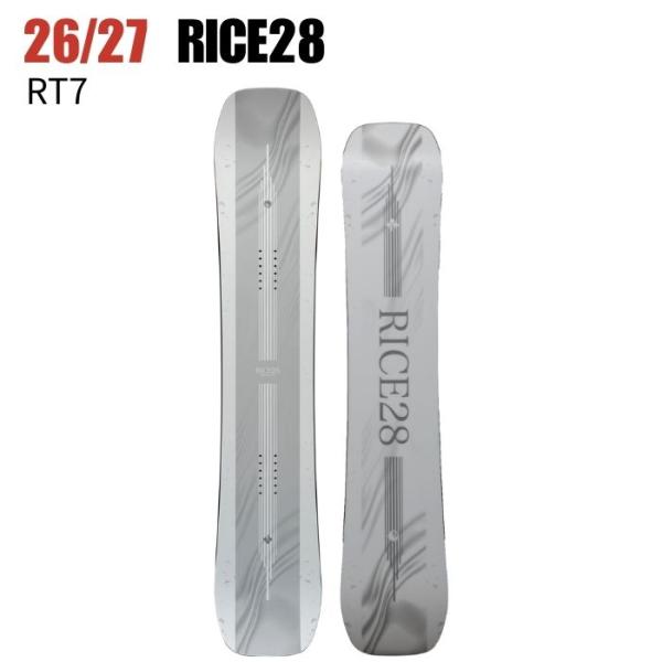 【発売日：2026年12月01日】[商品名] 2026/2027 RICE28 RT7[サイズ] 147/151/154/157[カテゴリ] フリースタイル/グラトリ/ラントリ/パーク新型RT7は、RICE28プランドのオールラウンド系モデ...
