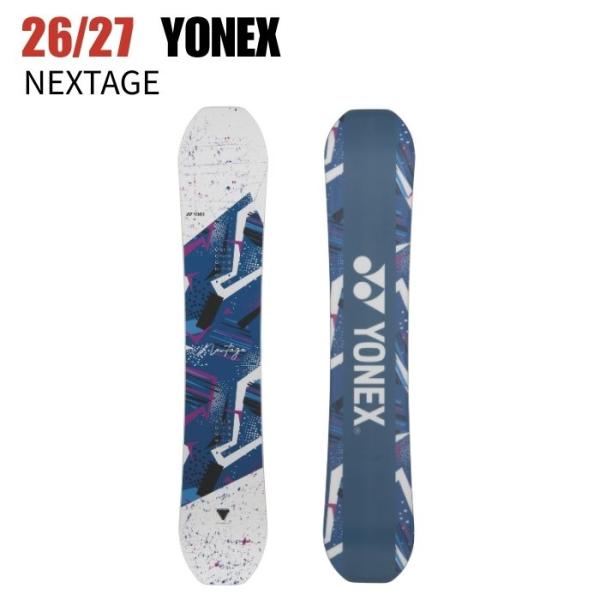 【発売日：2026年12月01日】[商品名] 2026/2027 YONEX NEXTAGE[サイズ] 142/146/150/154/158[カテゴリ] オールラウンド/フリースタイル/カービング/パーク新形状で自由度を高めたオールラウン...