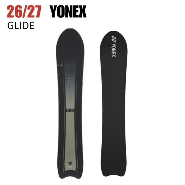 【発売日：2026年12月01日】[商品名] 2026/2027 YONEX GLIDE[サイズ] 157/161[カテゴリ] オールラウンド/パウダー/カービング/フリーライド地形もパウダーも自在に楽しめる万能フリーライドモデル優れた操作...