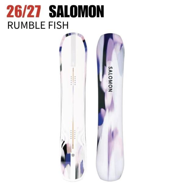 【発売日：2026年12月01日】[商品名] 2026/2027 SALOMON RUMBLE FISH[サイズ] 140/144/148/152/155[カテゴリ] オールラウンド/パウダー/フリースタイル/カービング/パークRumble...