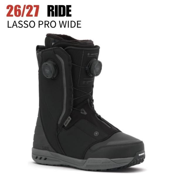 [商品名] 2026/2027 RIDE LASSO PRO WIDE[サイズ] 25.0cm〜31.0cm[カテゴリ] ダブルBOA/フリースタイル/グラトリ/ラントリ/パーク