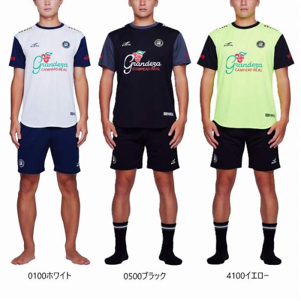 FINTA FUTEBOLのデザインアイコン「Grandeza」の2025春夏コレクション。フットボールでは定番の大胆な袖切り替えデザインのプラクティスシャツ。■本体：ポリエステル100%