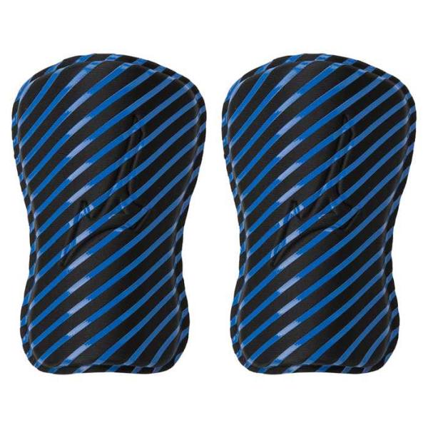 グリップ機能付き軽量シンガード。サイズ16cm■カラー：ブルー■素材：合成樹脂