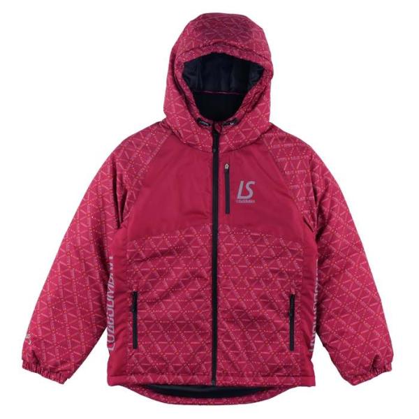 23SSで展開していたSTRIPEシリーズに変わり、GEOMETRICシリーズの登場。継続で展開しているJr CHIC INNER COTTON JKTのGEOMETRICバージョン。■素材：ポリエステル100%■カラー：ワインレッド