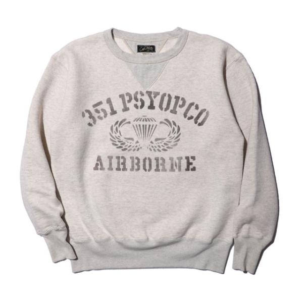 COLIMBO Keystone Sweat Shirt " 351 PSYOP CO " Oatmeal稀少な”吊り編み機”で編み上げられたベビーウエイト裏毛ボディを使ったスウェットシャツ。ベビーウエイトボディでしっかりてあり、着込むほど...