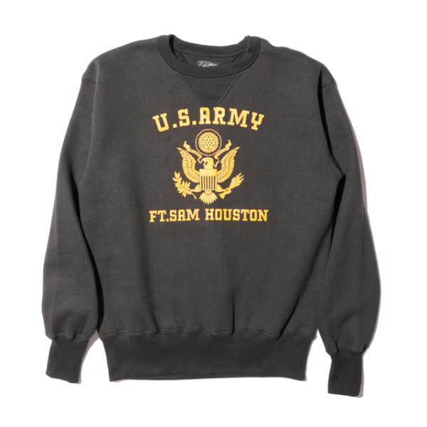 COLIMBO/コリンボ Keystone Sweat Shirt =U.S.ARMY= Soot Blackコリンボより稀少な”吊り編み機”で編み上げられたベビーウエイト裏毛ボディを使った25FWスウェットシャツ。ベビーウエイトボディでし...