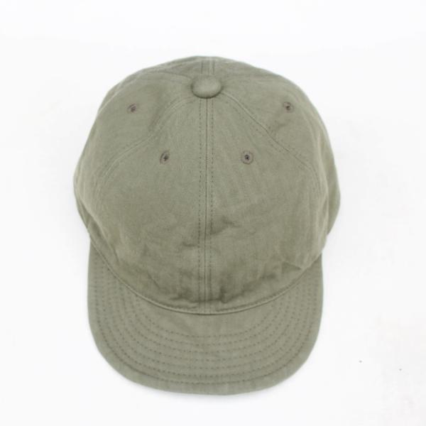 HIGHER/ハイヤーVINTAGE HERRINGBONE CAP OLIVEヴィンテージのへリンボン生地を復刻し硫化染めで仕上げた６枚パネルキャップ。ブリム(ツバ)に樹脂ワイヤーが仕込んであり、上げても・下げても、折り加減で異なる表情を...