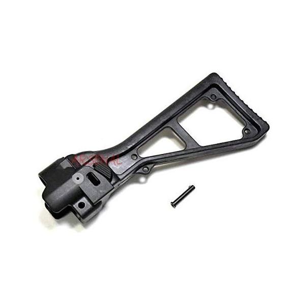 - 東京マルイ／各社MP5シリーズに対応（A1／SD／HK系）- 強化ファイバー素材で軽量かつ高耐久- 折りたたみ式B&amp;Tタイプで機動性とリアル外観を両立- 専用ロックピン付属で安定装着- 補修・カスタム・予備用に最適な純正互換パー...