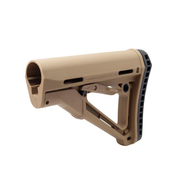 - MAGPUL CTRスタイルのリアル刻印入りレプリカモデル- 厚手ラバーパッドで滑り止め＆衝撃吸収- Mil-Spec M4/M16/M15対応（※一部調整が必要）- 高耐久ポリマー製で軽量＆剛性◎（約280g）- 誤作動防止ロック機構...