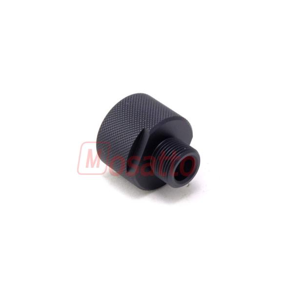 【SRSA1 G-Spec専用設計】アウターバレルにジャストフィットする専用アダプターで、確実な固定と高い精度を実現！【14mm逆ネジ(CCW)仕様】幅広いサプレッサー・ハイダー・マズルデバイスに対応し、カスタムの自由度が大幅アップ！【高耐...