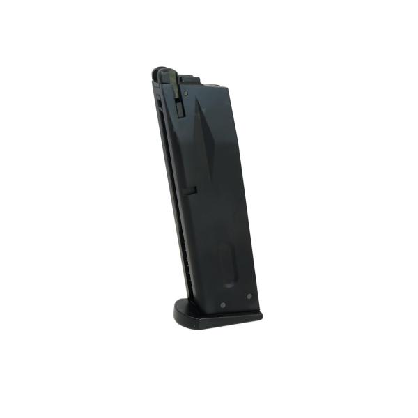 - 東京マルイ＆WE製M9/M92/M92F/M9A1に対応- 25発装填の6mmBB弾用ガスマガジン- 高耐久メタルボディでリアルな重量感- スペア・交換用に最適な1本WE-TECH WE-92F-BK-M M9 ガスマガジン M92 ガ...