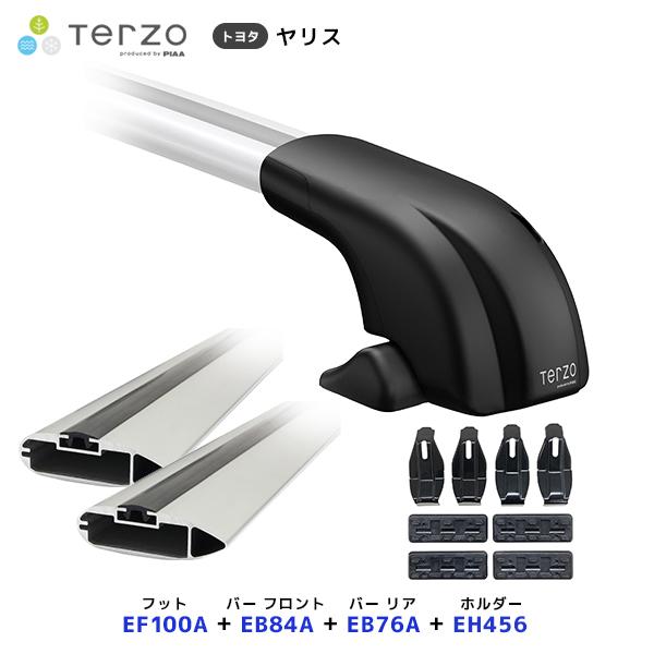 Terzo ルーフキャリア 取付セット●製品品番フット：EF100Aバーフロント側：EB84A（シルバー）バーリア側：EB76A（シルバー）取付ホルダー：EH456●適合車種名：ヤリス（ハイブリッド含む）年式：R2.2〜型式：KSP21#....
