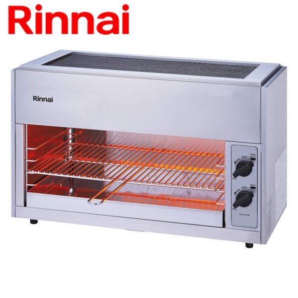 点火が容易な圧電点火方式。焼網の高さは食材に合わせて変更可能。厨房内の設置性を考慮した省スペースタイプ。リンナイ 業務用 ガス赤外線グリラー 上火式 ペットミニシリーズ RGP-62SV(A)圧電点火 立ち消え安全装置付き有効焼面積　H20...
