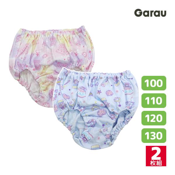 商品番号：GJ413847女児 ショーツ 柄違い 2枚組 女の子 パンツ 綿100% 子供 ガロー Garau | ガールズ ティーンズ ジュニア キッズ ティーン 子ども 下着 女 小学生 女子 低学年 中学生 高学年 女児ショーツ ガー...