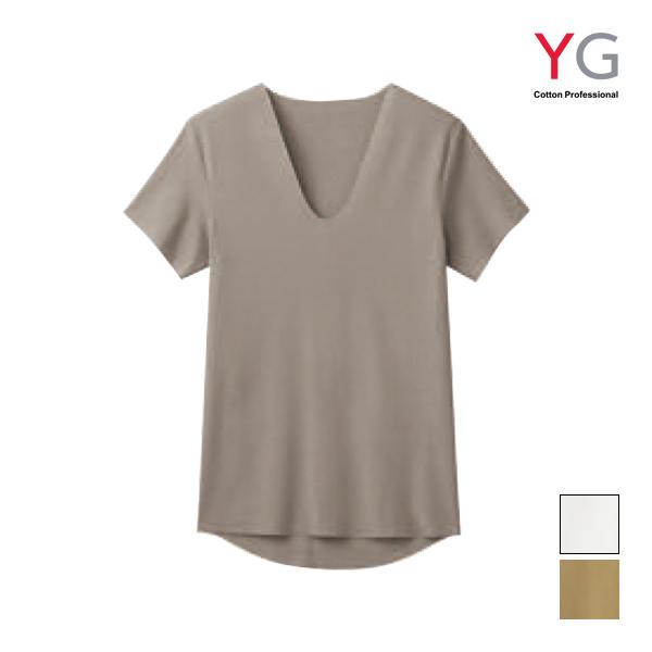 商品番号：YN1515YG ワイジー NEXTRA+ CUT OFF VネックTシャツ インナー グンゼ GUNZE | メンズ 男性 紳士 vネック v首 下着 肌着 男性下着 カットオフ インナーシャツ 綿混 シャツ 半袖 v首半袖 v...