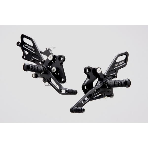 ■適合車種■・Ninja250R（〜12年）■詳細■○カラー：ブラック○表面処理：ブラックハードアルマイト○素材：ジュラルミン○逆シフト：可○ノーマルブレーキスイッチ：使用可能＜ポジション＞・4ポジション（1）20mmBACK/10mmUP...
