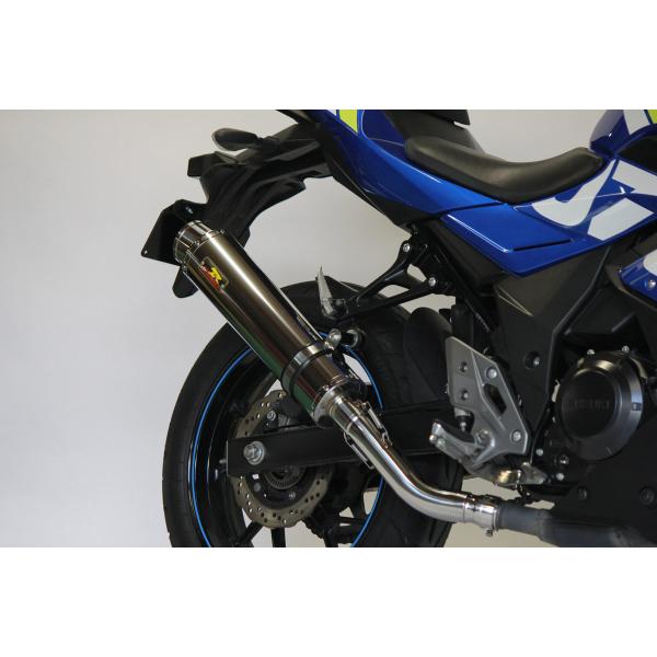 ■適合車種■・GSX250R［2BK-DN11A］■詳細■〇スリップオンタイプマフラー◯サイレンサー：全長約500mm◯シェル部分：ステンレス 100Φ×400L◯シェル以外の部分：ステンレス ポリッシュ仕上げ◯出口形状：76.3Φスラッシ...