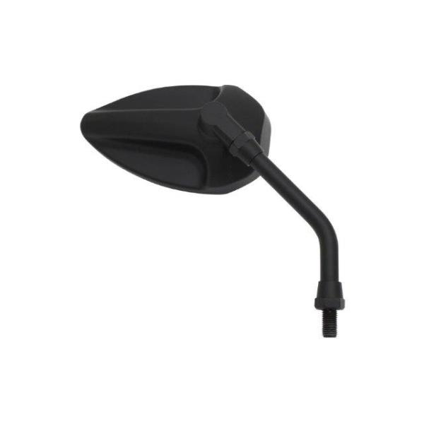 広範囲での調整で視野を確保！多くのライダーの姿勢に対応可能な多方向調整！◆1本入り◆左右共通◆ミラー本体：樹脂製 シャフト：スチール製◆M10 P-1.25(正ネジ)◆1350R 凸クロームミラー※新基準非適合ミラーサイズ※2007年以降の...