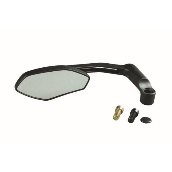 ミニバイクや2種/ビッグスクーターに適した小型ミラーです。◆1350R凸クロームレンズ ◆M10 P-1.25（正/逆ネジ付属）◆本体寸法：約121mmX約62mm※取り付けには別途8/6ｍｍ六角レンチが必要となります。※識別のため右用・左...