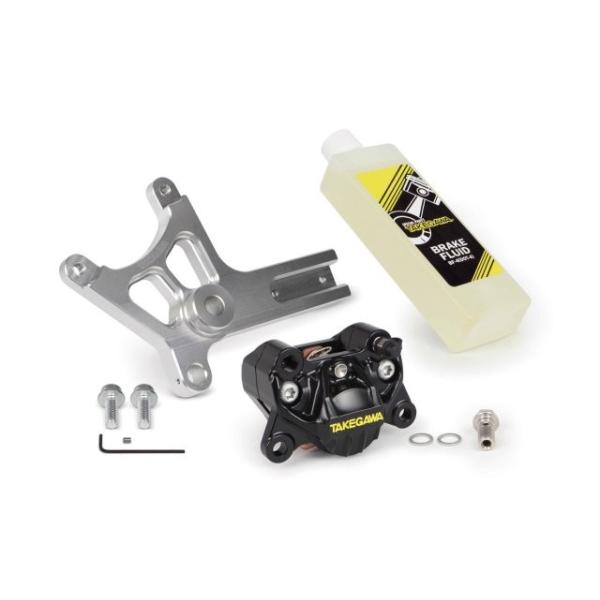 タケガワ TAKEGAWA アルミビレット2POTキャリパーリアセット(ブラック) 06-08-0276