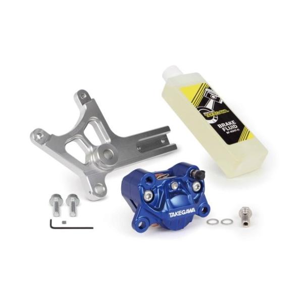 タケガワ TAKEGAWA アルミビレット2POTキャリパーリアセット(ブルー) 06-08-0277