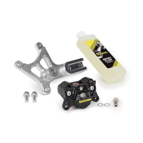 タケガワ TAKEGAWA アルミビレット2POTキャリパーリアセット(ブラック) 06-08-0279