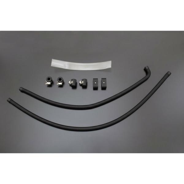 PMC ピーエムシー ARCHI ブラックメッシュ オーバーフローホースセット ブラック Z900RS 18- 189-2634b