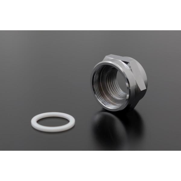 PMC ピーエムシー PINGEL アダプタ-ナット 22mm 3/8NPT(クロームメッキ) Z1/Z2 Z1R etc. 39-2011
