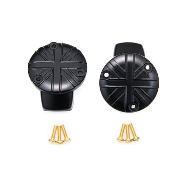 MOTONE CUSTOMS モートーン スロットルボディカバー ユニオンジャック ブラック T120 (16-25) Thruxton1200/R/RS (16-24) Bobber (17-25) MMU012