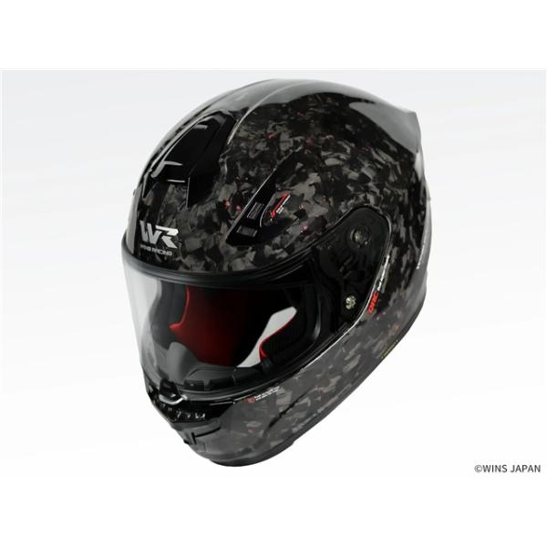 WINS JAPAN ウインズジャパン A-FORCE RR チョップドカーボン フルフェイスヘルメット XLサイズ