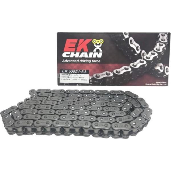 江沼チェーン EK チェーン/サイズ : 530ZV-X3/リンク数 : 116/ジョイント : SLJ/ジョイントタイプ : スクリュSLJ/カラー : スチール