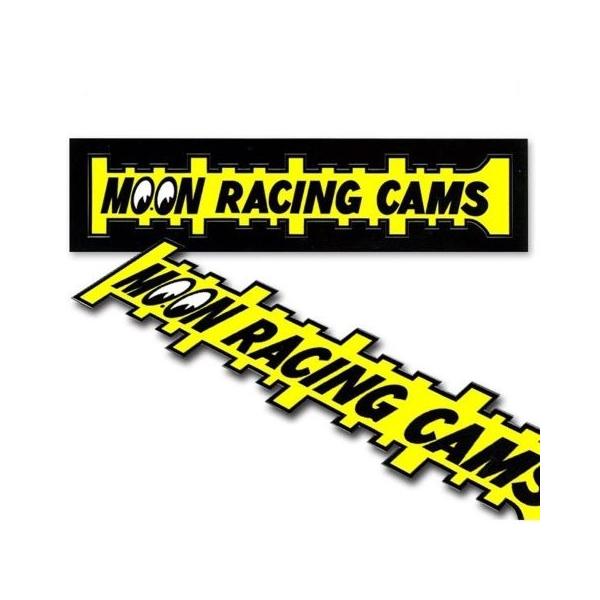 ORION ACE オリオンエース MOONEYES MOON RACING CAM ステッカー イエロー 13×2.5cm ステッカー/キーリング DM-171