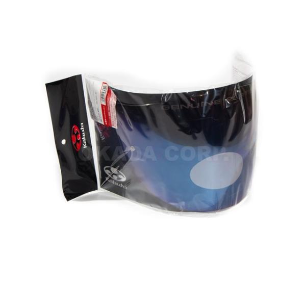 OGK オージーケーカブト ヘルメット SAJ-L-Pミラーシールド ブルーミラー