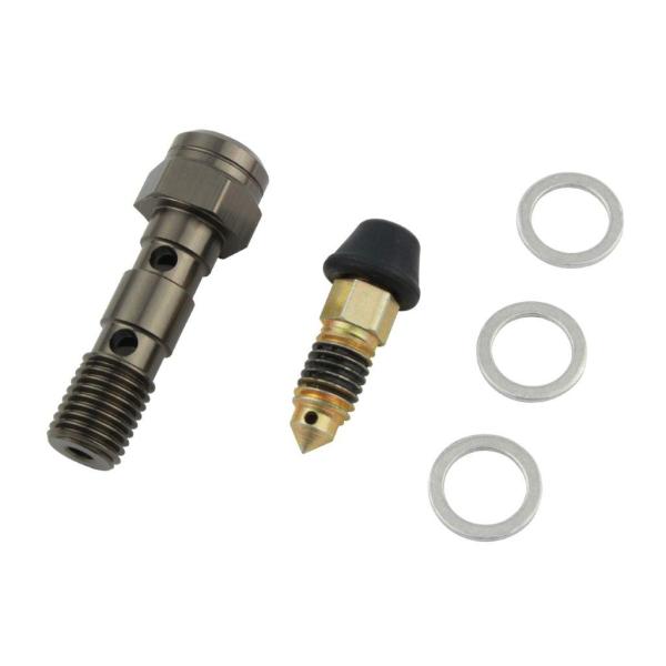 ◆EARL’Sブレーキホース用◆HONDA純正/KAWASAKI純正対応◆対応P-1.25（ダブル）◆ワンウェイバルブ機構内蔵のSPEED BREEDER付バンジョーボルトブレーキホースの交換、整備などの際、ブレーキオイルのエアー抜き作業は...