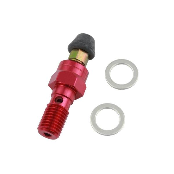 ◆EARL’Sブレーキホース用◆HONDA純正/KAWASAKI純正対応◆対応P-1.25（シングル）◆ワンウェイバルブ機構内蔵のSPEED BREEDER付バンジョーボルトブレーキホースの交換、整備などの際、ブレーキオイルのエアー抜き作業...