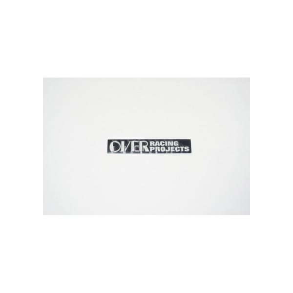 OVER Racing アルミプレートステッカー BLK/SIL オーヴァー オーバー OVER レーシング 95-98-71