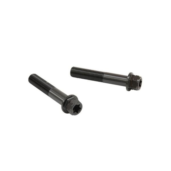 Brembo ブレンボ ステンレスキャリパーマウントボルト ブラック 55mm フランジ六角 M10/P1.25 ヘクサロビュラ 2本入 プロトブレンボ CMBF-055B