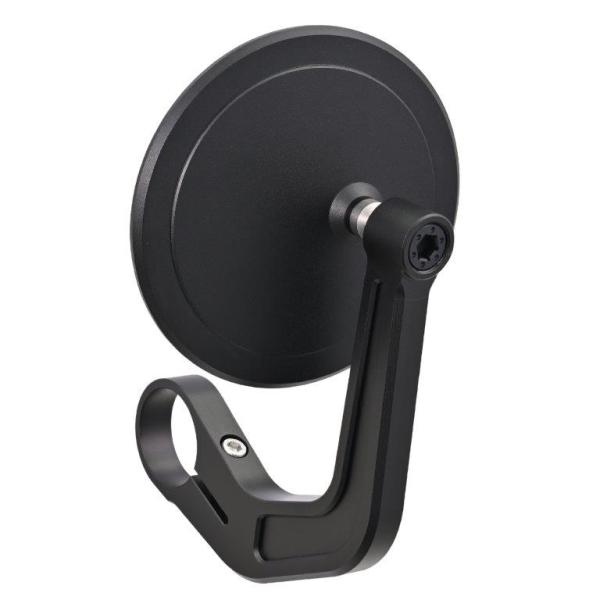 耐振性と広角視認性をそなえたバイク用バーエンドミラー。ヨーロッパで流行の厚さ5mmの超薄型ミラーヘッド。断面積を確保した高剛性アームで振動を軽減しミラーのブレを抑制しクリアな視界に。・新保安基準適合品・鏡面にレーザーマーキング入り・クリアー...