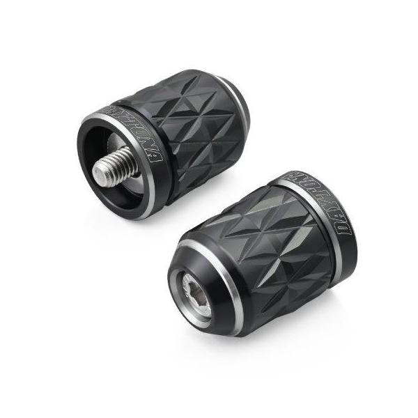 「創」と「麗」を極めた逸品PREMIUM ZONEシリーズのバーエンド。アルミの無垢素材から繊細で丁寧な加工で削り出し、2色の色彩がきわだつ優美なデュアルアルマイト仕上げ。こだわりの日本製。カスタムの定番でもあるダイヤ形状を、工芸品「江戸切...