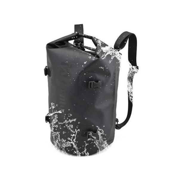 ヘンリービギンズ(Henly Begins) デイトナHB DH-766防水バックパック BK雨、泥を気にせずアクティブにバイクに乗りたい、そんなライダーのための防水バックパック。ターポリン生地と縫い目のないシームレスで高い防水性を実現し、...