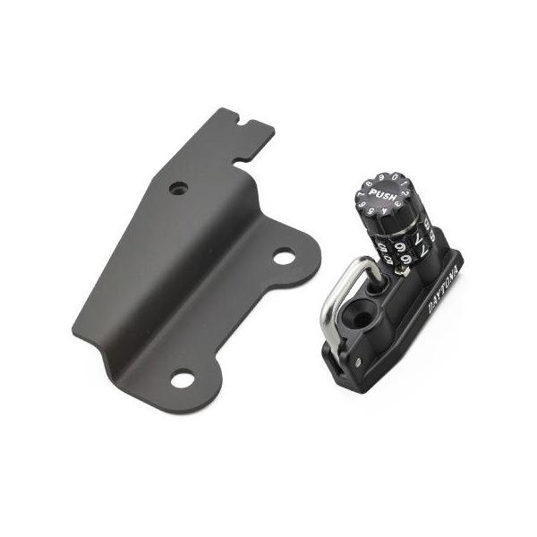 ダイヤル式なのでカギが増えないヘルメットホルダー。スマートに取り付けが可能な車種専用設計。ボルトオンで取付可能。純正ライクな見た目で、車両の雰囲気を崩さない。解錠する数字は任意で変更可能。2ダイヤルロック式。ダイヤルリングの数字が見えなくて...