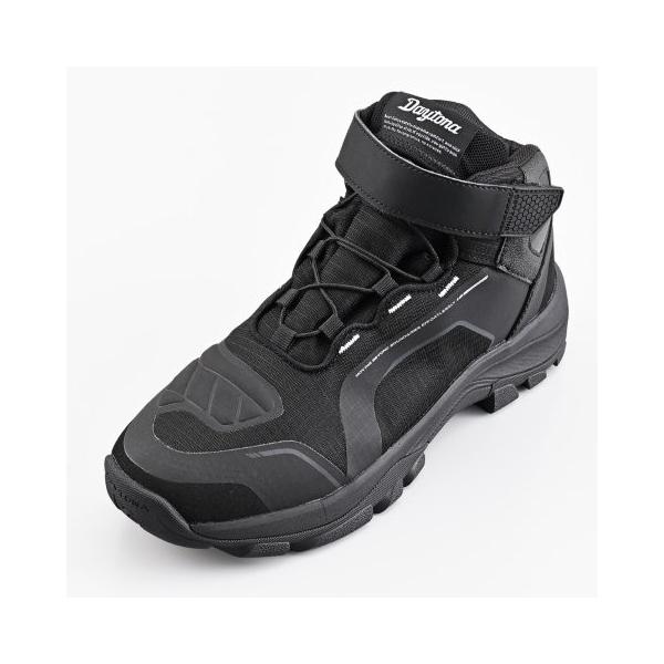 DAYTONA デイトナ ライディグシューズ バイク シューズ 防水 特殊インソール 歩きやすい R-WP DS-502 ブラック 26.5cm 62479
